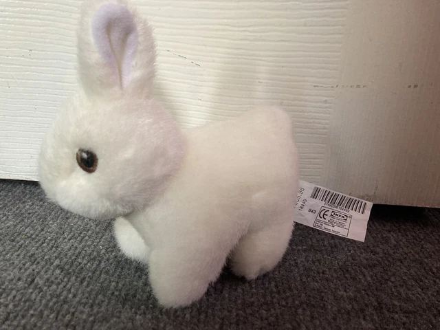 IKEA GLADA WHITE Bunny Rabbit Soft Toy Plush Retired Rare 12cm Small ...