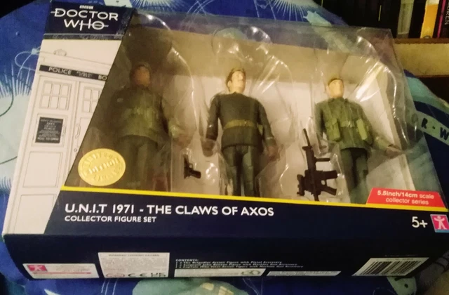 DOCTOR WHO UNIT 1971 The Claws of Axos Dr Collector Figure Set B&M ...