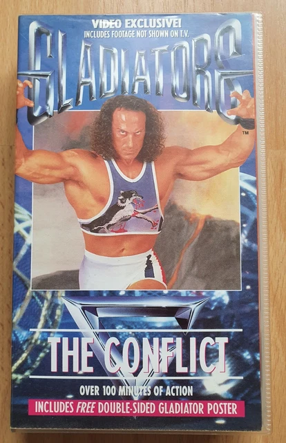 GLADIATORS ORIGINAL TV Show. 'The Conflict' Vhs Video. Includes Poster ...
