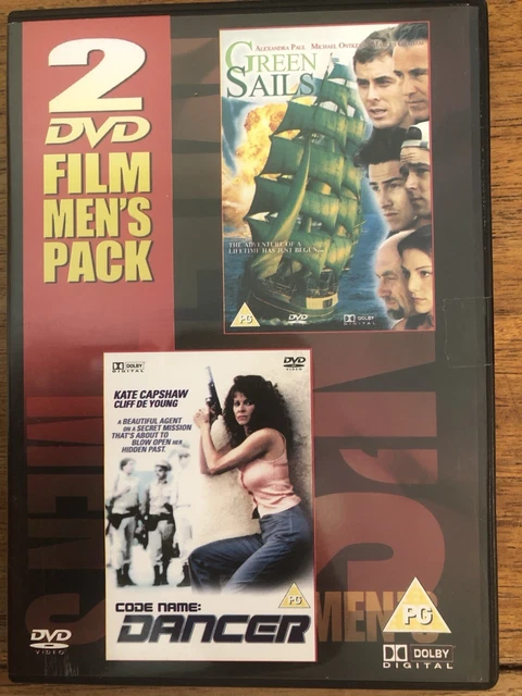 2 FILM DVD Men’s Pack Rare Green Sails/ Code Name: Dancer Like New Kate ...