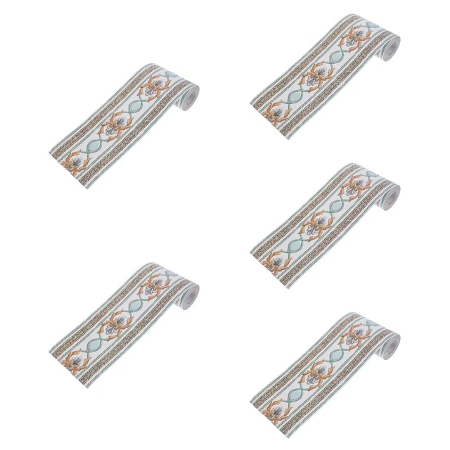 5 ROLLS PVC Wall Tile Border Sticker Waterproof Trim Decals £27.98 ...