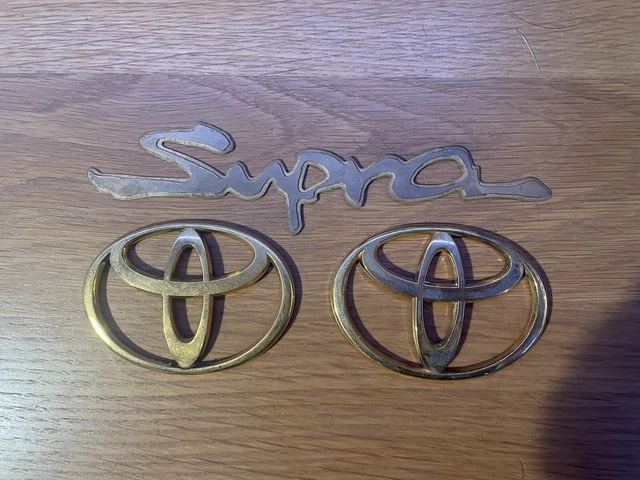 GENUINE TOYOTA SUPRA gold badges Mk4 Mkiv Jza80 £150.00 - PicClick UK