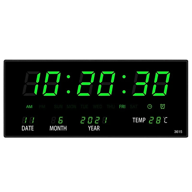LED PERPETUAL CALENDAR Electronic Clock Digital Wall Clock Alarm ... LED PERPETUAL CALENDAR Electronic Clock Digital Wall Clock Alarm ...
