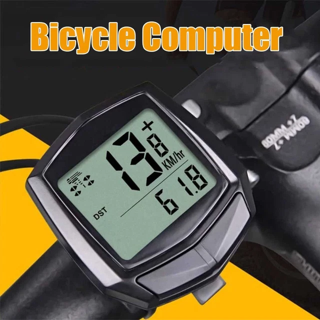 SPORT BICYCLE SPEEDOMETER Cable Bound Stopwatch Bicycle Computer ...
