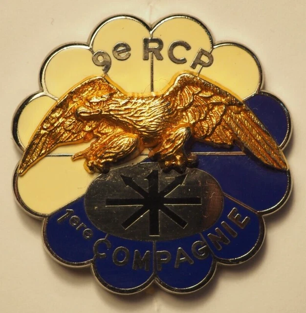 MILITARY BADGE, DIT Maid: 9th RCP - 1st Company - DELSART Sens - TBE £5 ...