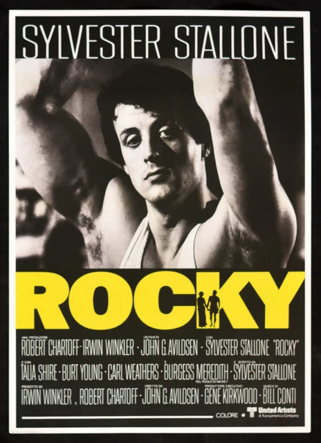 LOCANDINA ROCKY SYLVESTER stallone boxe pugilato talia shire meredith ...