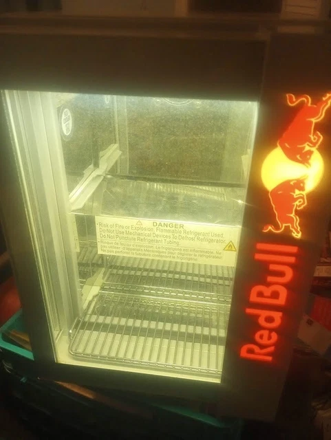 RED BULL ENERGY Drink Mini Fridge Eco LED With Stainless-Steel Metal ...