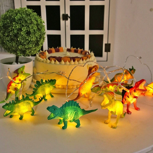 DINOSAUR LED STRING Night Lights Triceratops Birthday Children's Kids ...