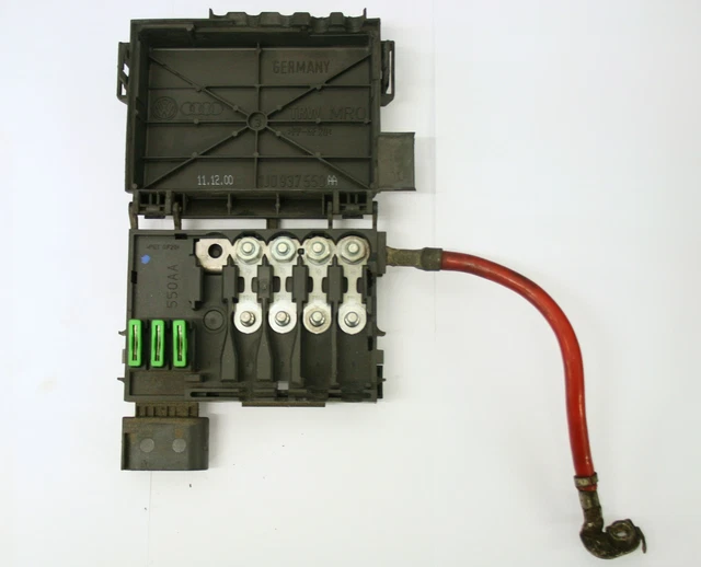 VW GOLF MK4 FUSE BOX ON TOP OF BATTERY 4 WIRE TYPE 1J0937550AA £17.99 ...