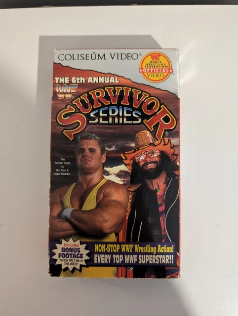 SURVIVOR SERIES 1992 VHS Coliseum Video WWF WWE Bret Hart Vs Shawn ...
