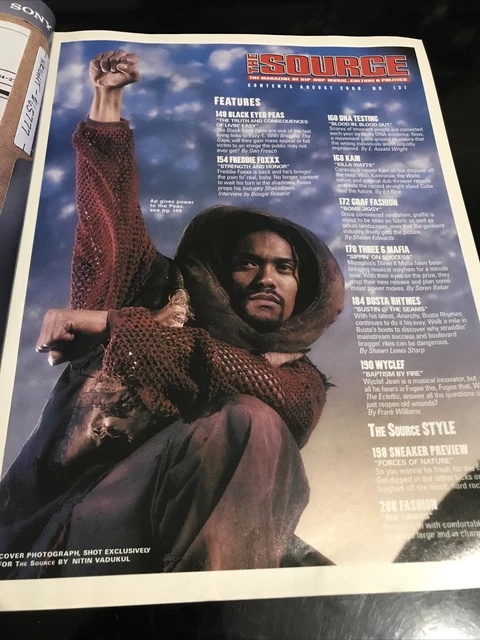 THE SOURCE MAGAZINE August 2000 #131 Wyclef Busta Rhymes Black Eyed Peas £26.72 - PicClick UK
