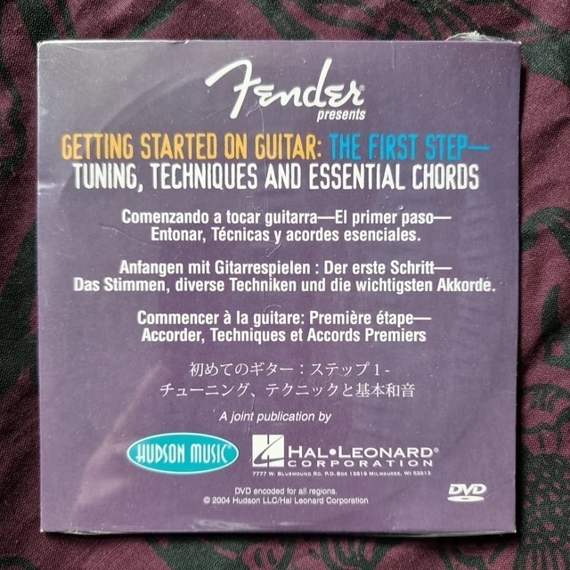 FENDER PRESENTS GETTING Started On Guitar: The First Step Dvd New Tutorial Guide £2.90 - PicClick UK