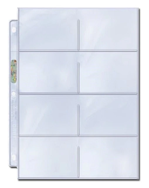 10 X ULTRA PRO PLATINUM 8 POCKET PAGES Straight out of Box $3.99 ...