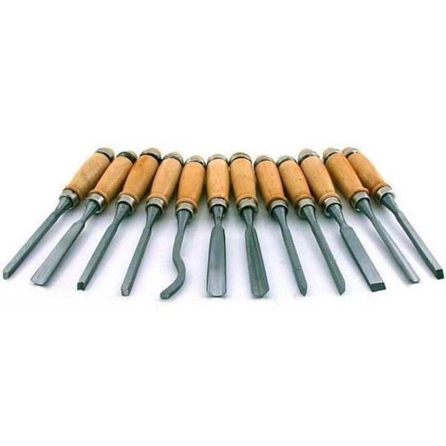 12 PC WOOD Carving Chisel Set 8" Wood Chisel Tool Hand Set $29.65 ...