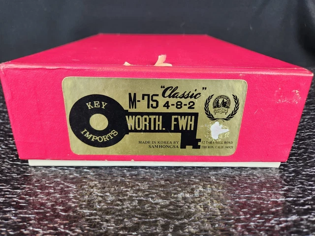 HO BRASS KEY Imports "Classic" Denver & Rio Grande Western M-75 4-8-2 ...