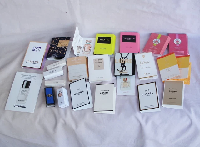 ATELIER VERSACE, VALENTINO, Chanel, Creed, Mugler, Dior Perfume Sample ...