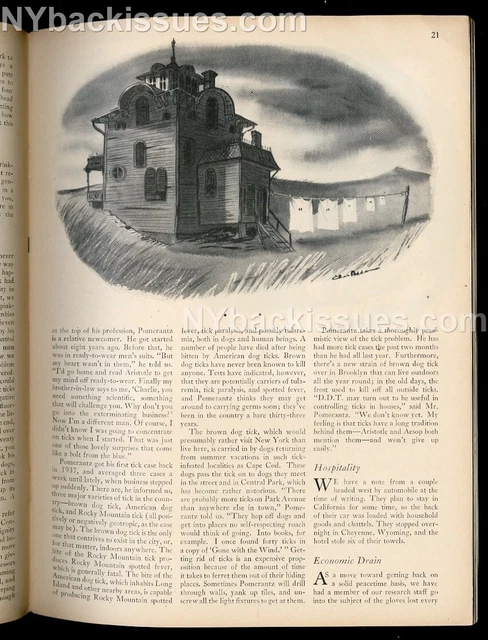 NEW YORKER MAGAZINE October 6 1945 Arthur Kober Charles Addams ghost ...