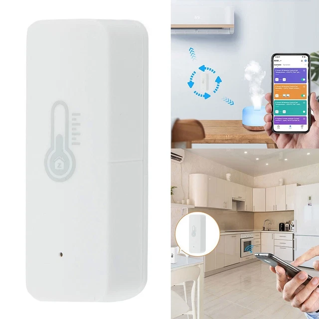 WIRELESS SENSOR FOR Temperature and Humidity Monitoring Battery Powered ...