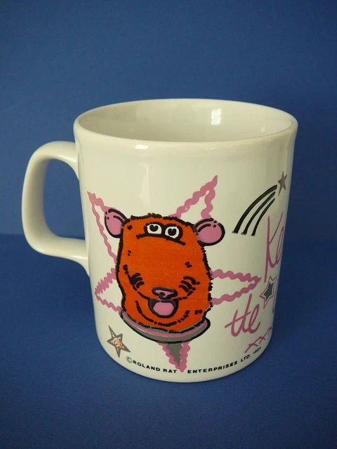 ROLAND RAT KEVIN the gerbil 1984 Vintage Mug - Straffordshire Kiln ...