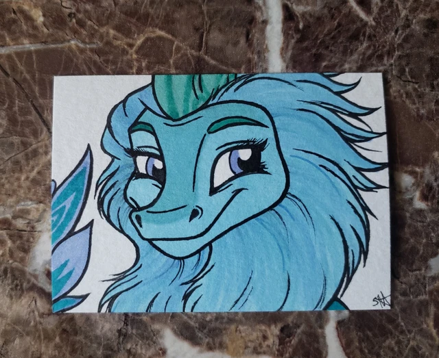 ORIGINAL ACEO 'SISU' Sisudatu Raya Last Dragon Disney Original Sharpie ...