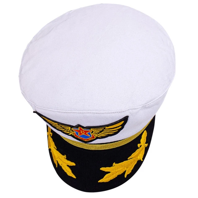 COSTUME PARTY CAPTAIN Hat Captains for Kids Boating Sailor Accessories ...