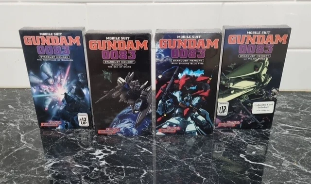 VINTAGE ANIME VHS Mobile Suit Gundam 0083 Stardust Memory 4 Tapes ...