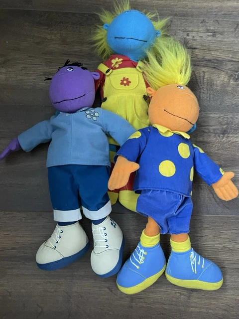 VINTAGE ~THE TWEENIES 🌈 Mini Plush Bundle ; Milo Bella Jake ~ Hasbro £ ...
