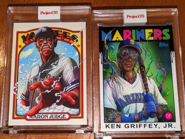 TOPPS PROJECT70 KEN Griffey Jr e Aaron Judge di Alex Pardee EUR 75,88 ...
