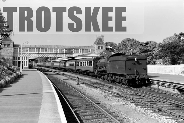 LARGER NEGATIVE BR British Railways Steam Loco 6815 Class 6800 Torquay ...