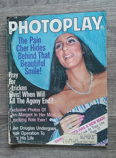 VINTAGE PHOTOPLAY MAGAZINE 1975 Cher, Ann-Margret, Elvis Presley £14.51 ...