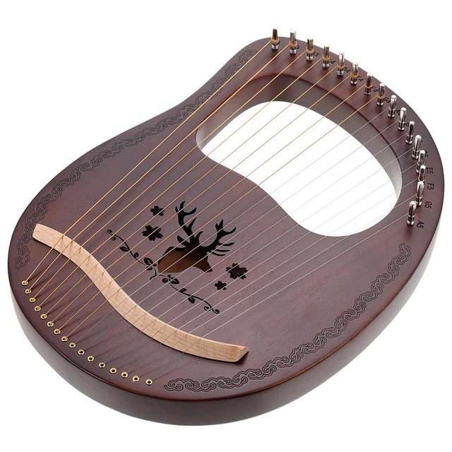 EN BOIS LYRE Harpe 16 Chaîne Lyre Harpe 10 Métal Chaîne Lyre Harpe EUR ...
