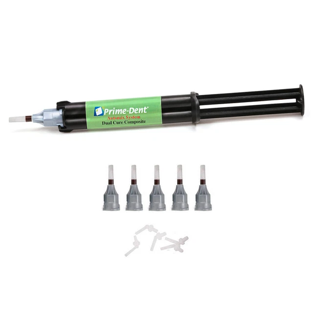 CIMENT DENTAIRE DEFINITIF PRIME DENT Adhésif A2 Seringue Auto-Mix 10 g ...
