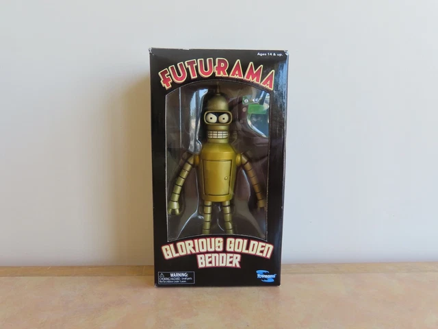 TOYNAMI FUTURAMA GLORIOUS Golden Bender Action Figure (Sealed) 06 SDCC ...