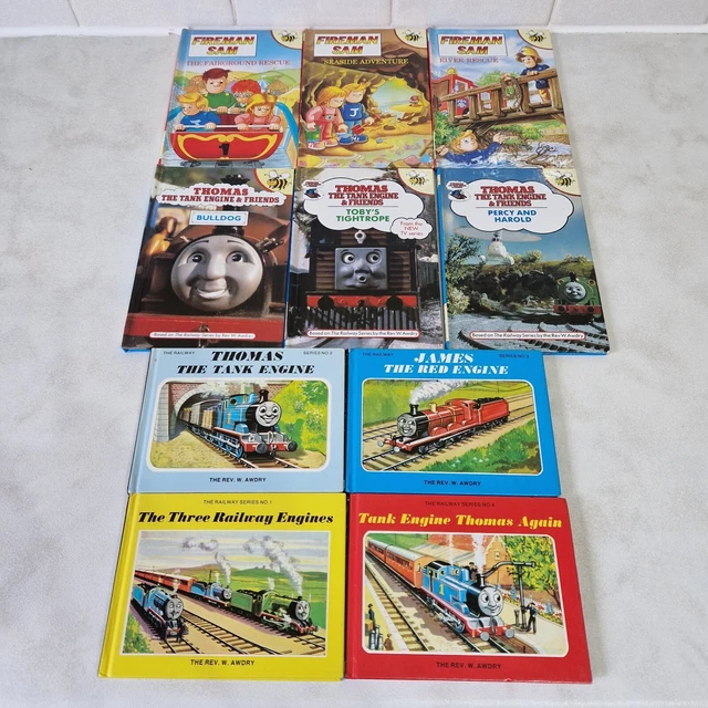 THOMAS THE TANK Engine / Fireman Sam Book Bundle Hardbacks Children's ...