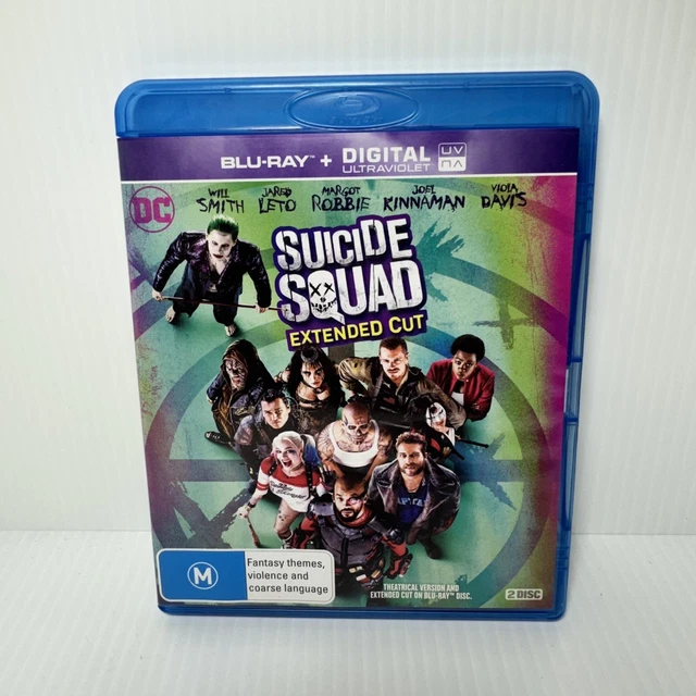 SUICIDE SQUAD EXTENDED Cut 2 Disc Blu-Ray 2016 Region Free Like New ...