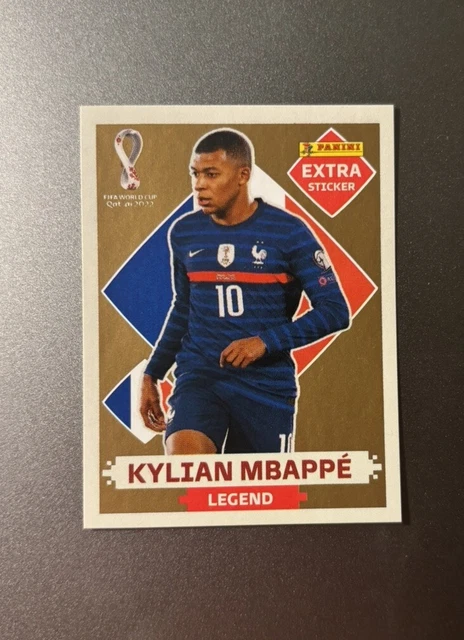 KYLIAN MBAPPE EXTRA Sticker Gold Oro Qatar 2022 Panini Fifa World Cup ...