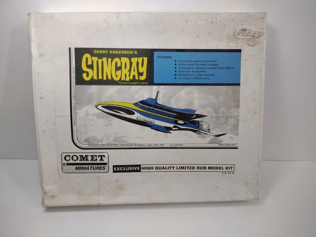GERRY ANDERSON'S STINGRAY Comet Miniatures model kit RARE die cast ...