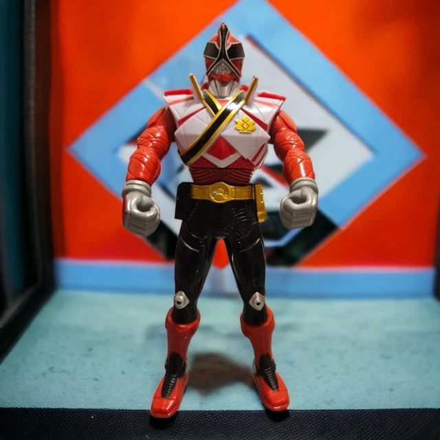 POWER RANGERS 6.5& Action Figure SAMURAI SWITCH MORPHIN RED Ranger ...