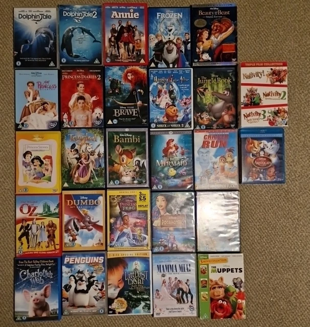 DISNEY CLASSICS KIDS MIXED DVD Bundle Used Collection Children's Films ...