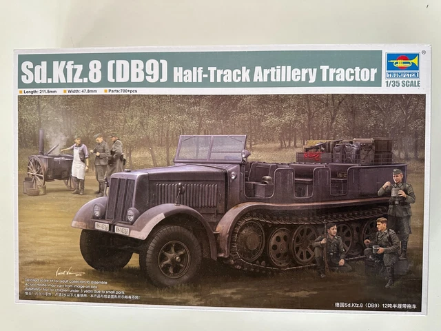 TRUMPETER 09538 SD.KFZ.8 (DB9) Half-Track Artillery Tractor + Zubehör ...