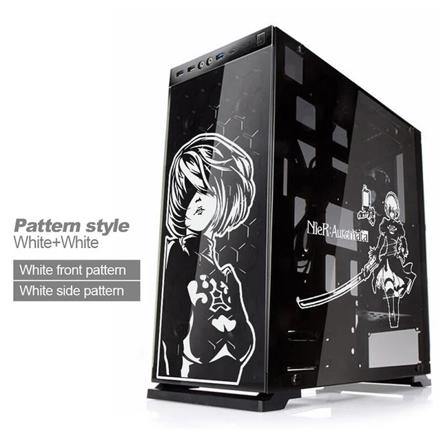 ANIME REMOVABLE WATERPROOF Sticker ATX Gaming PC Case Stickers Computer ...