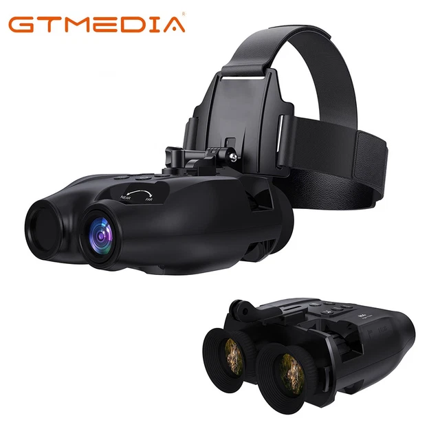 HEAD MOUNTED NIGHT Vision Goggles 850nm IR Binoculars For Hunting Video ...