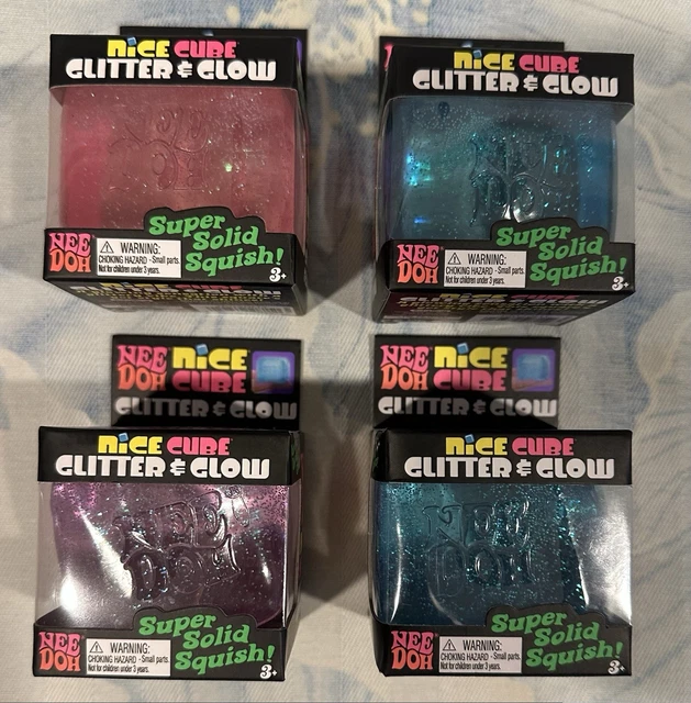 NEEDOH NICE CUBE Glitter and Glow, Nee Doh Squishy Ice Cube X 1 $29.37 ...