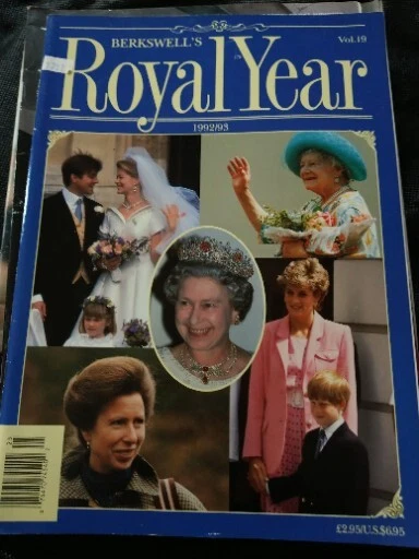 ROYAL YEAR MAGAZINE 1992/93- Princess Diana, Queen Elizabeth Rare £9.56 ...