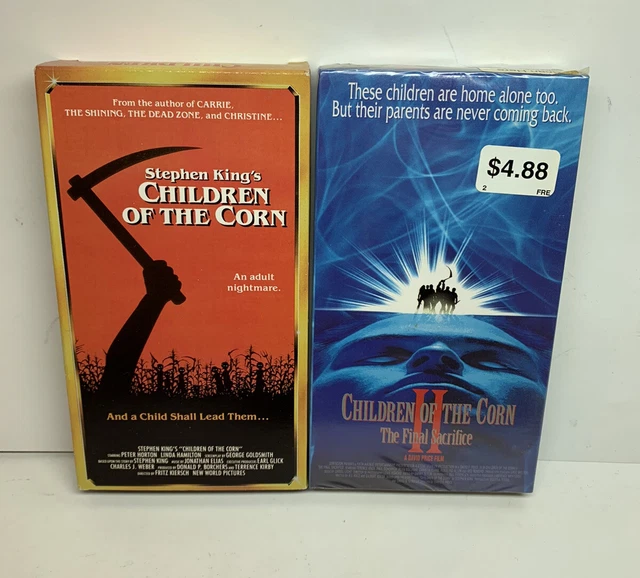 CHILDREN OF THE Corn + Children of the Corn 2 (NEW/SEALED) VHS Tapes ...