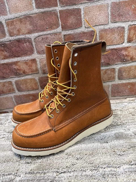 RED WING 877 Classic Moc 8-Inch Heritage Boot Made in USA - Size 10.5 S ...