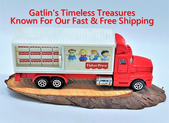 1998 HOT WHEELS Haulers Fisher-Price Little People Truck 18-Wheele Rig ...