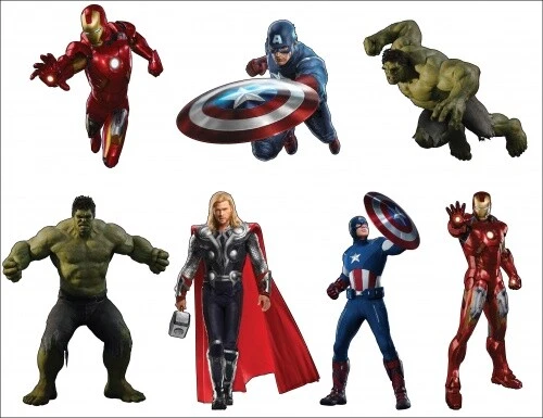 STICKERS PLANCHE ENFANT super heros Avengers ref 8870 EUR 9,90 ...
