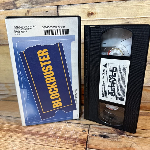 TIME SERVED VHS VCR Video Tape Used Blockbuster Rental Case £37.70 ...