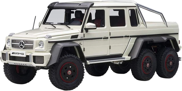 AUTOART 1/18 MERCEDES-BENZ G63 AMG 6X6 Blanc nacré Produit fini JP ...